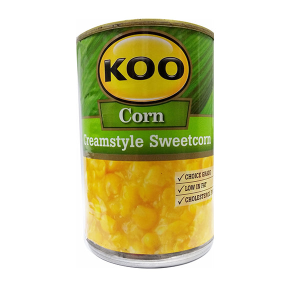 Koo Creamstyle Sweetcorn 415g | Your South African Shop UK – Best ...